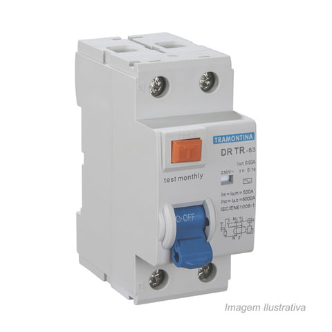 Disjuntor dr - interruptor diferencial 2p tdr-40 tramontina /ref.58014/071 - PANORAMA