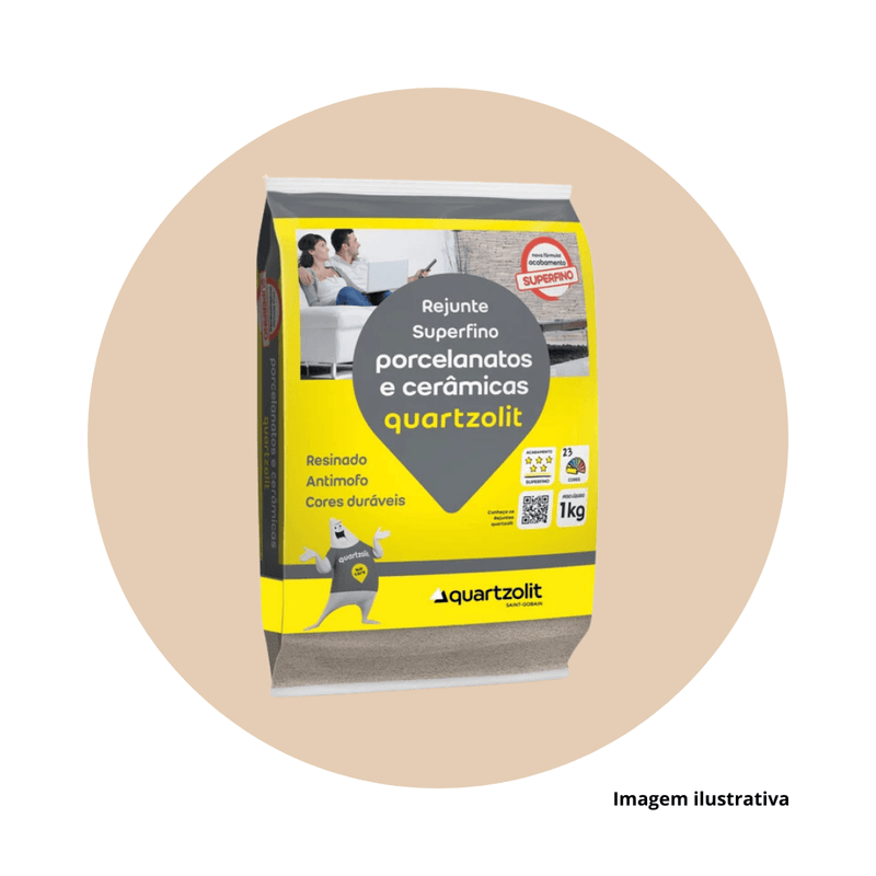 Rejunte porcelanato 5kg bege - quartzolit /ref:0110.00013.0030fd - PANORAMA