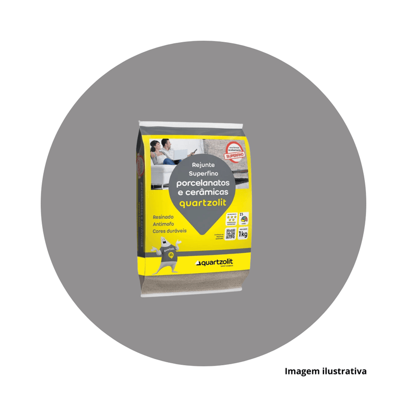 Rejunte porcelanato 5kg cinza ártico - quartzolit /ref:0110.00018 ...
